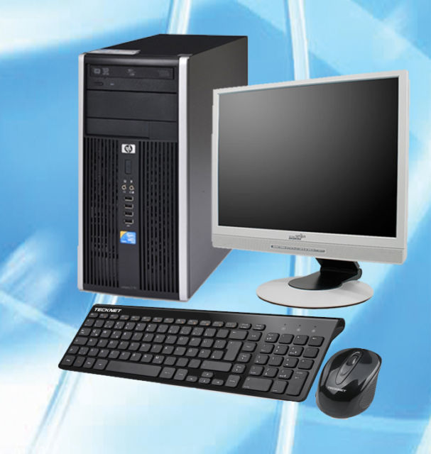 PC FISSO COMPUTER CORE 2 DUO+ MONITOR 19"+ACCESSORI WIFI INCLUSO ...